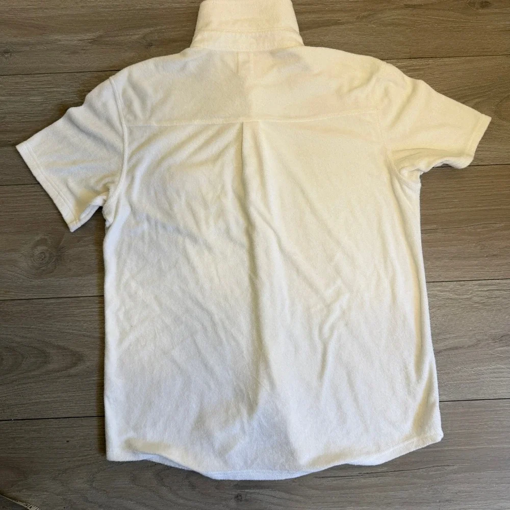 Dandy Del Mar | Shirts | Dandy Del Mar Mens Terry Cloth Shirt M Ivory ...